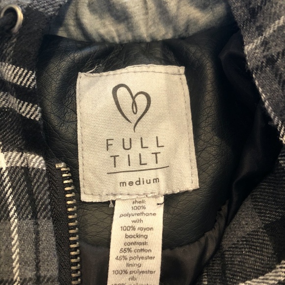 Full Tilt | Jackets & Coats | Full Tilt Faux Leather Plaid Womens ...